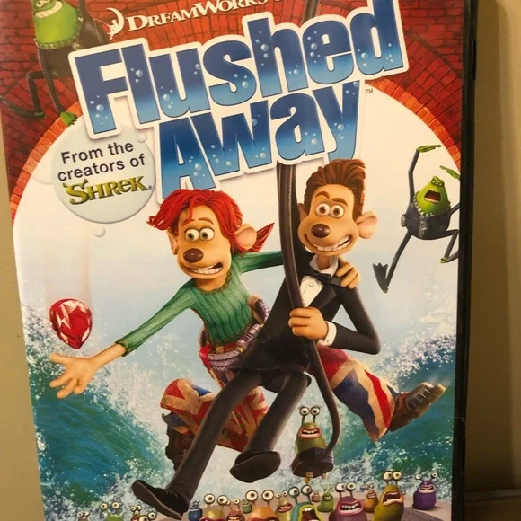 Flushed Away Dvd Widescreen Flushed Away PHE Blu Ray Back Cover By